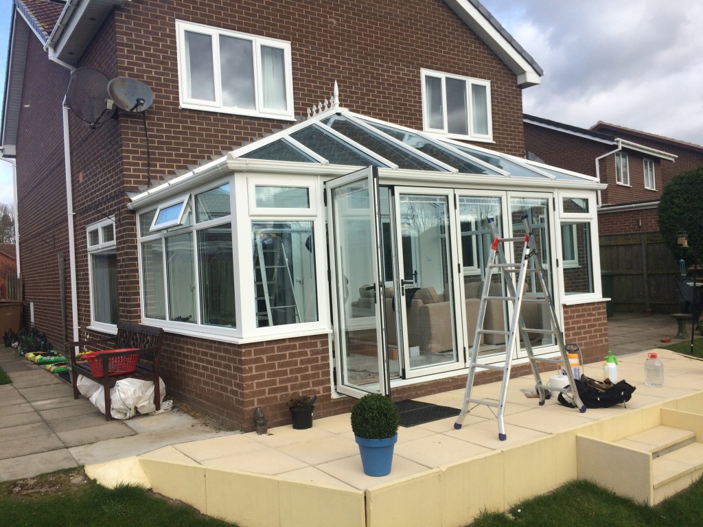 Installing Reflective Silver 20 To A Conservatory In Washington, Tyne ...